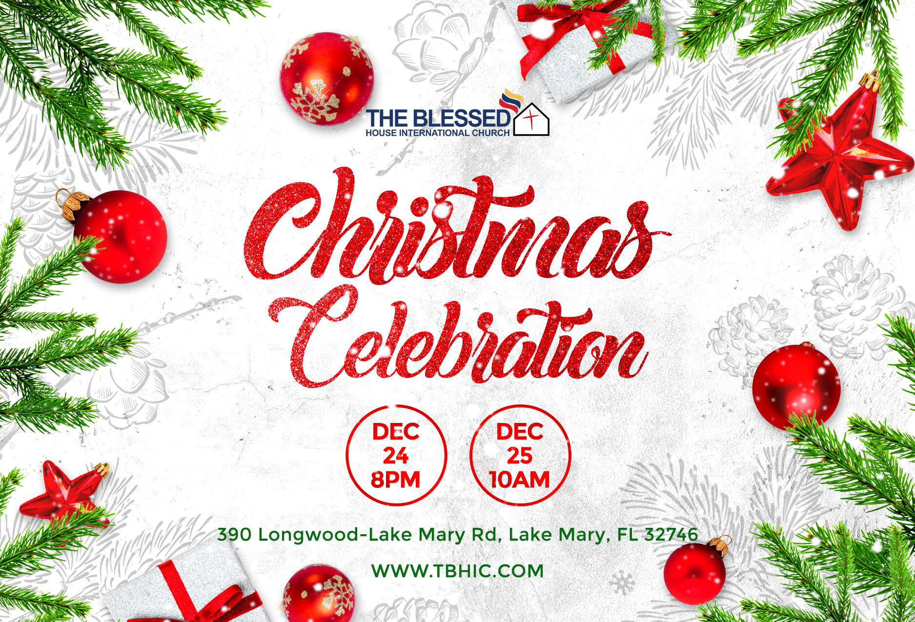 Christmas Eve at The Blessed House Church 2024 - Orlando, FL